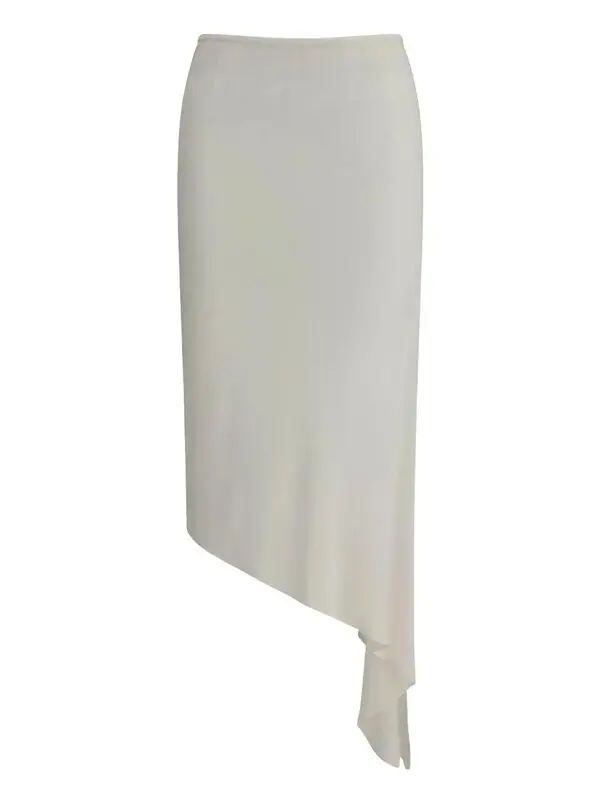 FRANCESCO MURANO Asymmetric Hem Midi Skirt - Neutrals