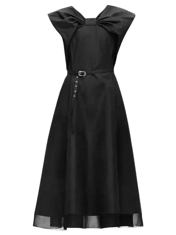 3.1 Phillip Lim Bow-detail Belted Dress - Black