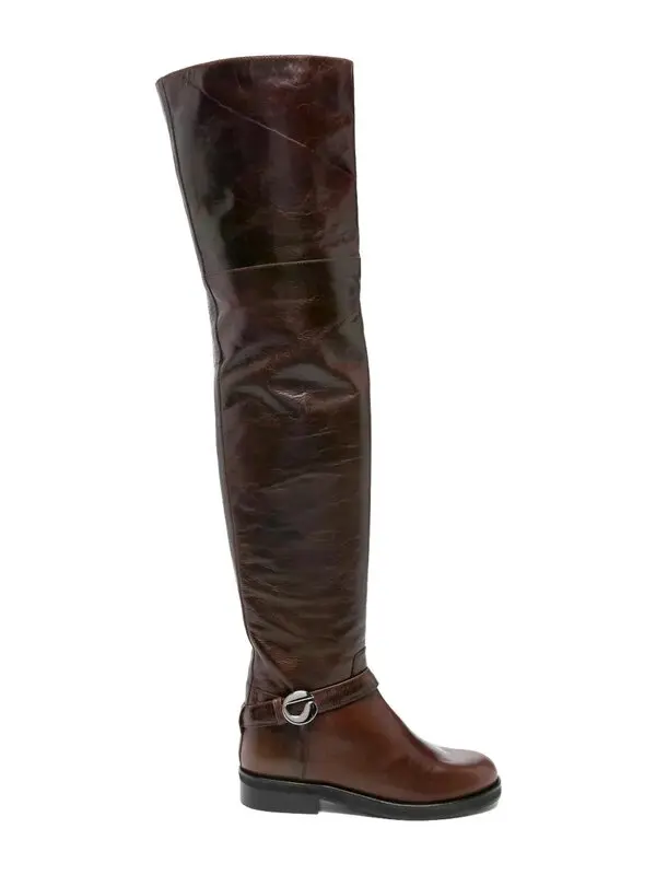 Coperni Leather Over-the-knee Boots - Brown