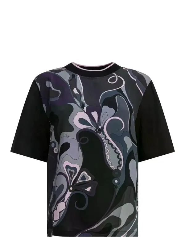 Emilio Pucci Printed Short-sleeve T-shirt - Black