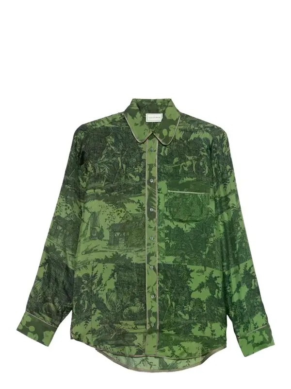 PIERRE-LOUIS MASCIA Aloe Gum Shirt - Green