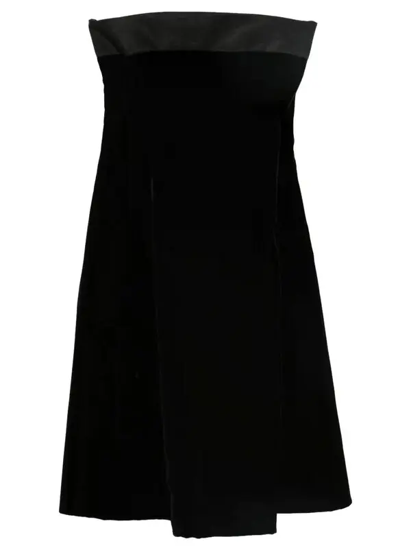 Emporio Armani Strapless Dress - Black