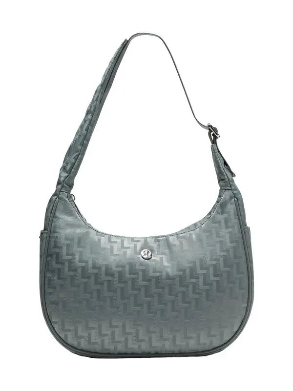 Lululemon City Essentials 4l Shoulder Bag - Lll Geo Pattern Jacquard Willow Leaf/willow Leaf/silver