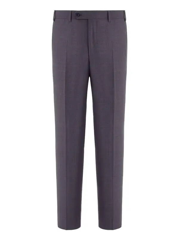 Canali High-waisted Impeccabile Wool Trousers - Grey