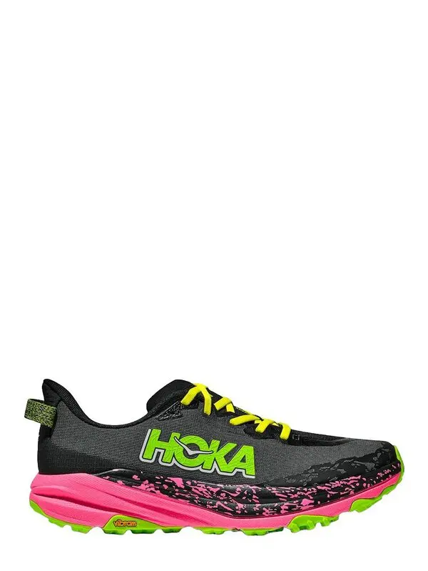 Hoka One One Speedgoat 6in - Black/neon Rose