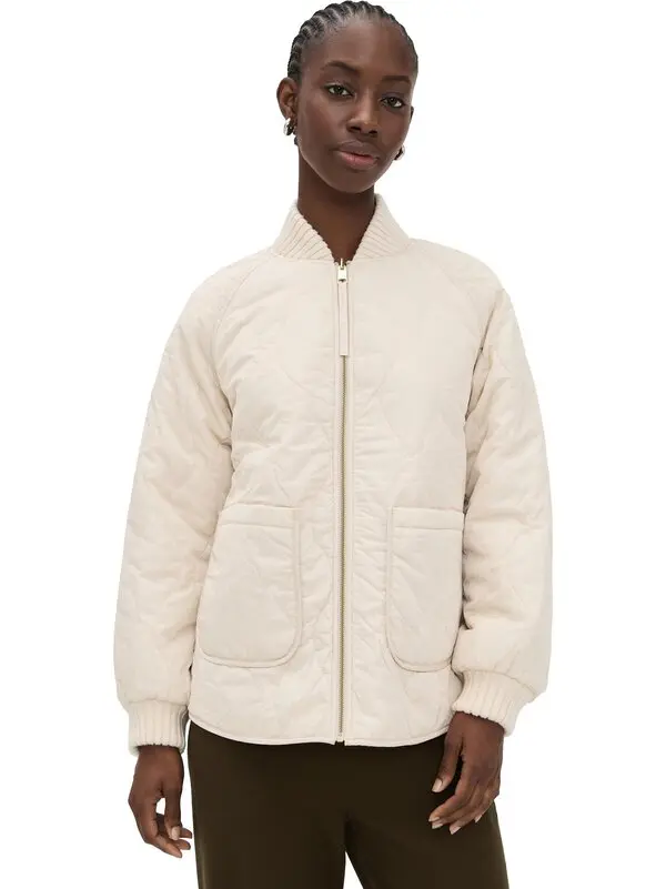 Varley Serina Reversible Quilt Jacket - Sandshell