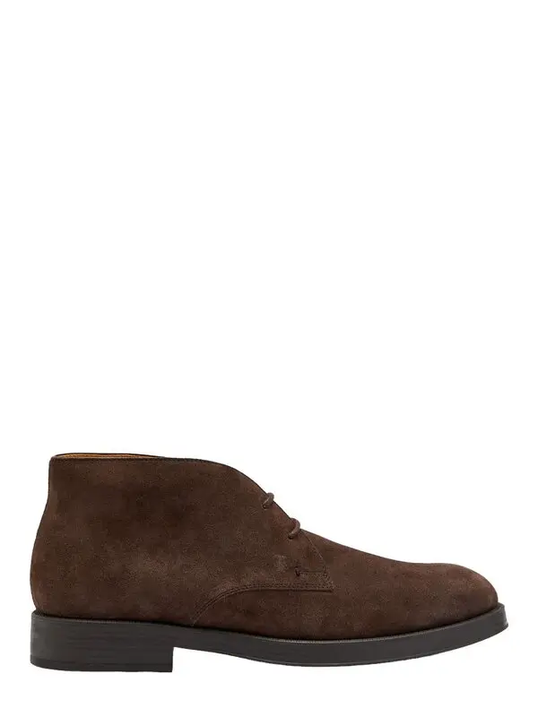 TOD'S Gommino Suede Boots - Brown