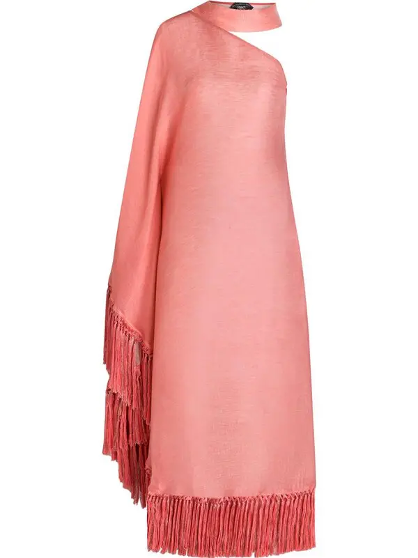 TALLER MARMO Arno Linen-blend Maxi Dress - Pink
