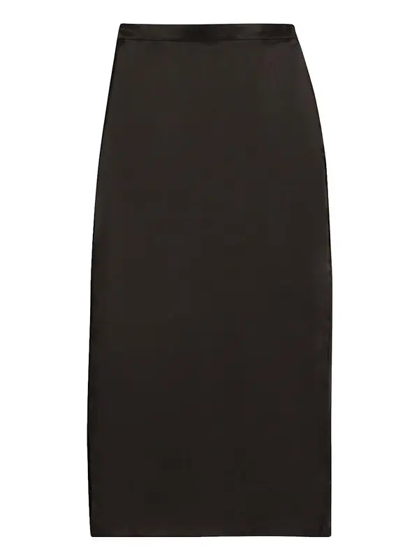 HEIRLOME Ivanna Silk Organza Maxi Skirt - Black