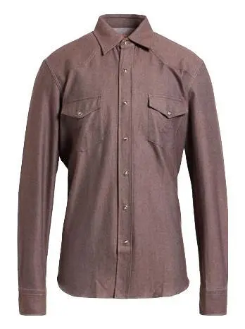 GRIGIO Denim Shirt Size Cotton - Brown