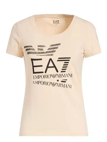 EA7 Printed Stretchy T-shirt - Beige