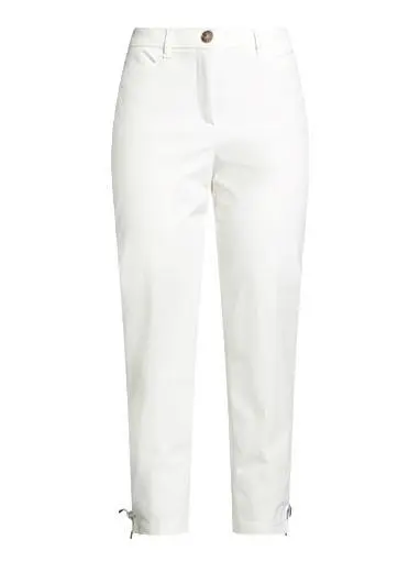 MARC CAIN Tapered Gabardine Pants - Off White