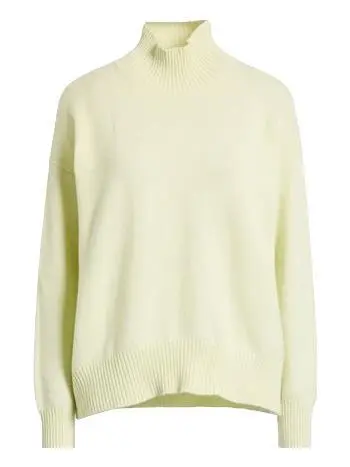 Peserico Turtleneck Merino Wool-cashmere Knit Top - Green
