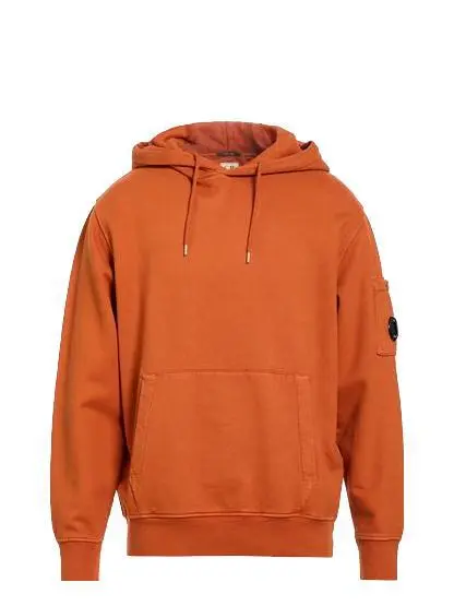 C.P. COMPANY Cotton Fleece Hooded Sweatshirt - Orange