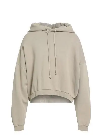 Acne Studios Cotton Fleece Long Sleeve Hoodie - Beige
