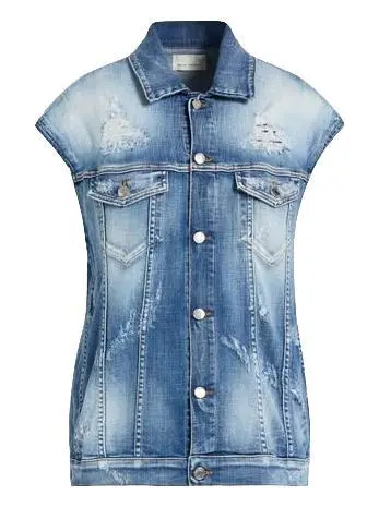 VICOLO Denim Vest - Blue
