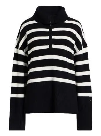 Maje Striped Knit Sweater - Black