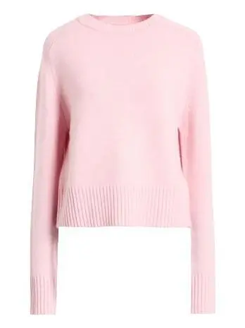 Maje Knitted Crewneck Raglan Sleeve Sweater - Pink
