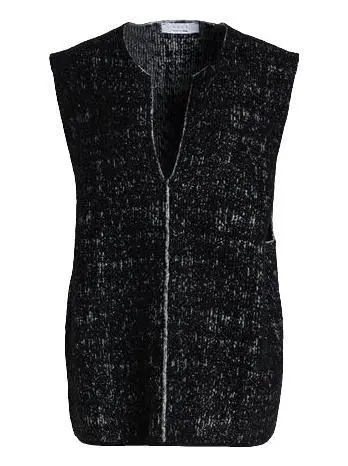 KAOS Jacquard-knit Sleeveless Top - Black