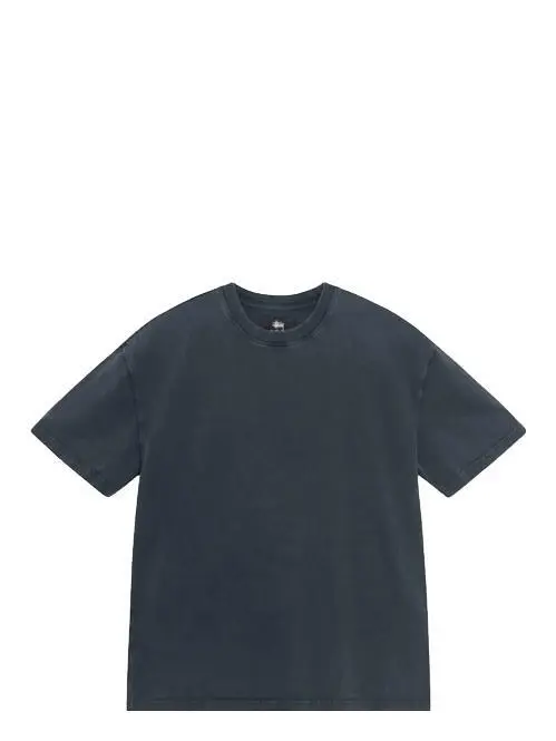 StÜssy Garment Dyed Short Sleeve Tee Shirt - Faded Black