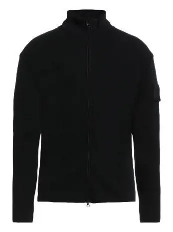 C.P. COMPANY Virgin Wool Blend Cardigan - Black