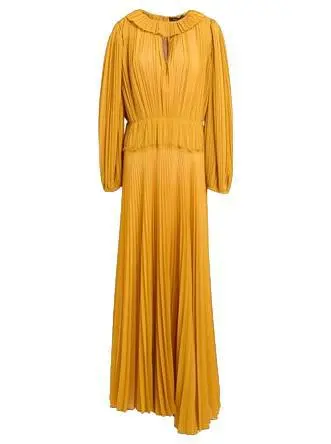 TWINSET Maxi Pleated Dress - Yellow