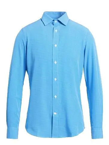 Scotch & Soda Shirt Azure Size Polyester, Elastane - Blue