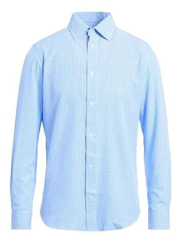 Scotch & Soda Shirt Azure Size Polyester, Elastane - Blue