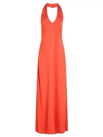 Peserico Flared Maxi Dress - Red