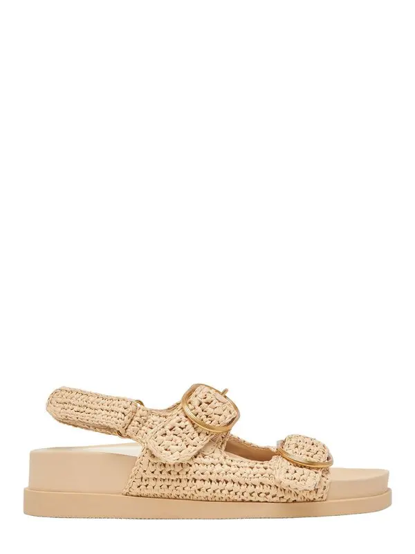 DOLCEVITA Starla Crochet Sandals - Natural Knit