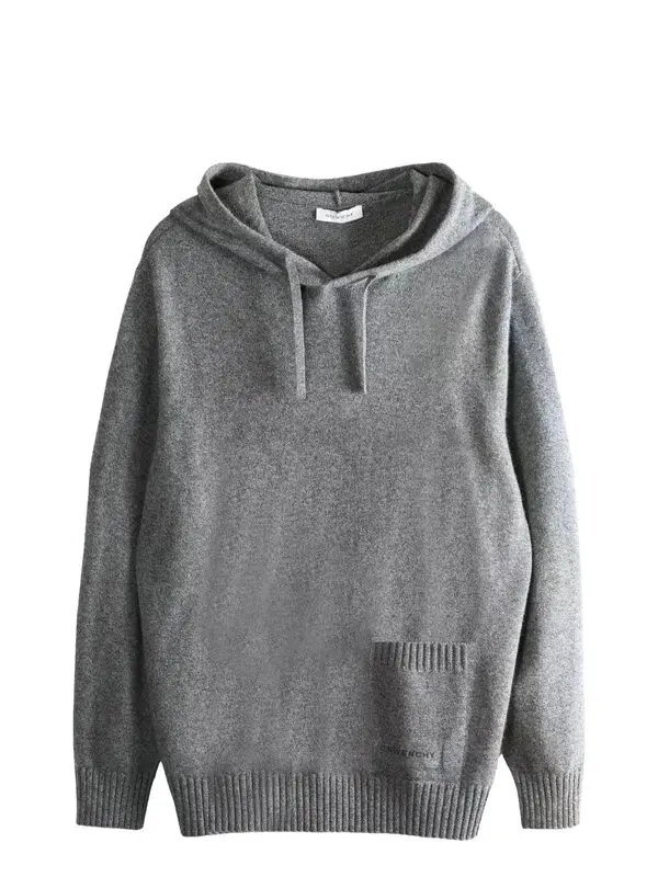 Givenchy Fine-knit Hoodie - Grey