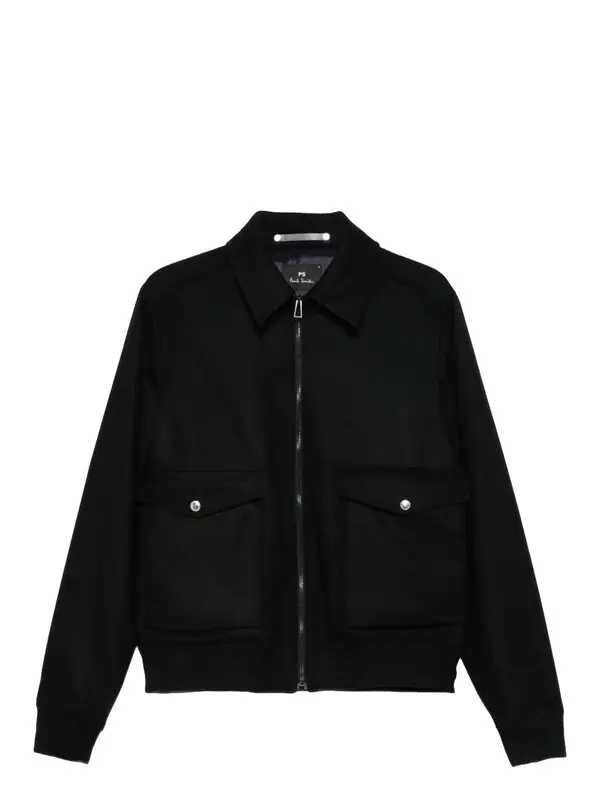 Paul Smith Zip-up Bomber Jacket - Black