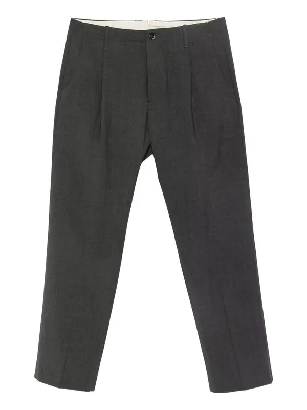 NINE:INTHE:MORNING Pleat-detail Trousers - Grey