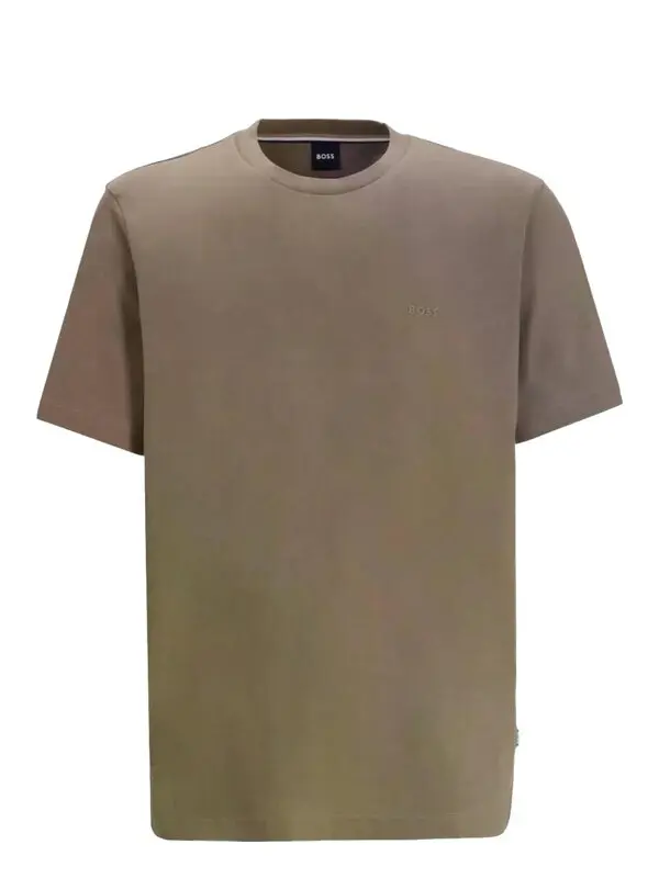 BOSS Logo-emed T-shirt - Brown