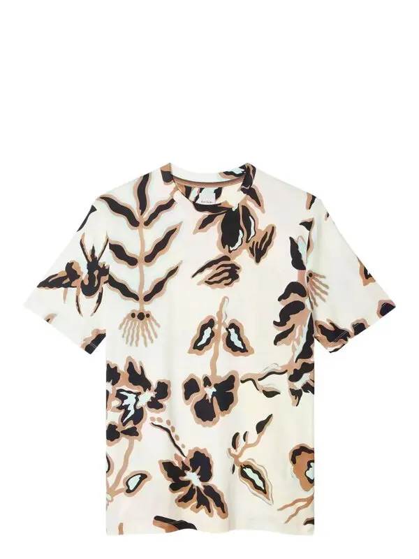 Paul Smith Floral-print T-shirt - White