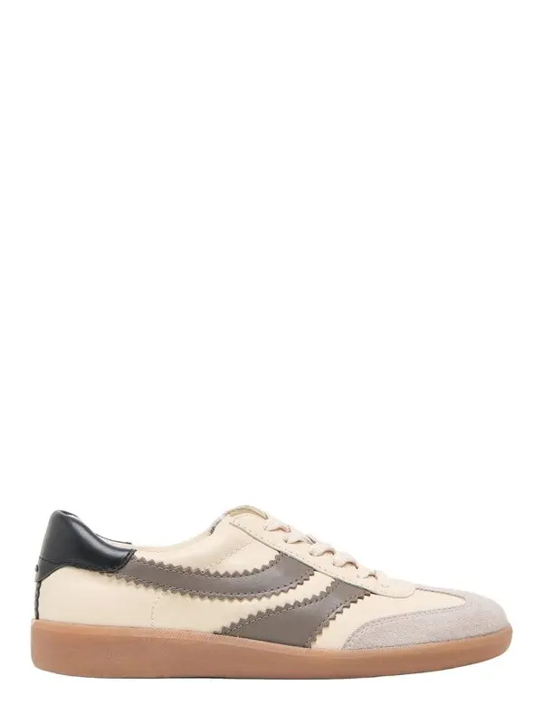 DOLCEVITA Merit Leather Sneakers - White Grey Leather