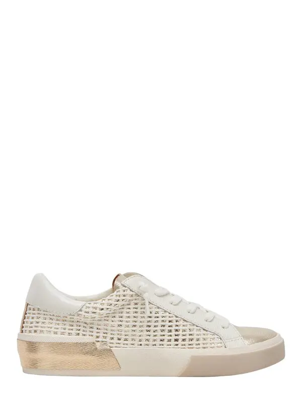 DOLCEVITA Zina Sneakers - Bone Gold Woven