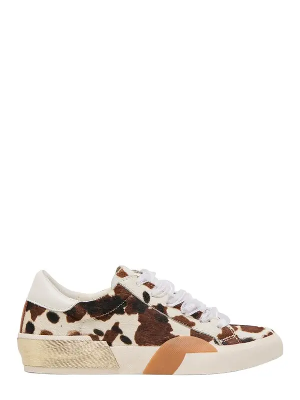 DOLCEVITA Zina Low Top Sneakers - Cocoa Taurus Calf Hair