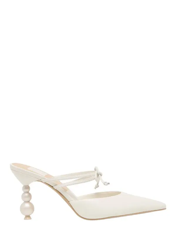 DOLCEVITA Klaire Pearl Heels - True White Leather
