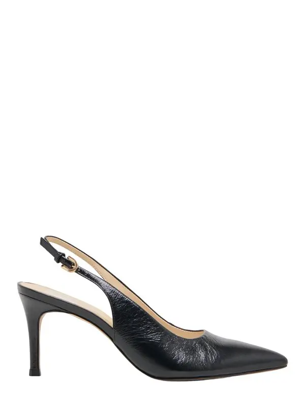 DOLCEVITA Elasi Leather Slingback Heels - Black Leather