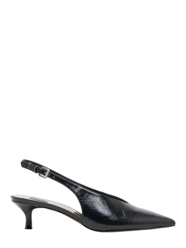 DOLCEVITA Alenna Slingback Heels - Midnight Crinkle Patent