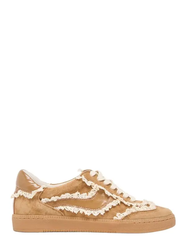 DOLCEVITA Notice Lace Sneakers - Lt Brown Suede