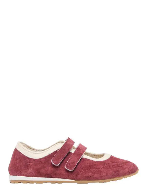 DOLCEVITA Swan Mary Jane Sneakers - Burgundy Suede