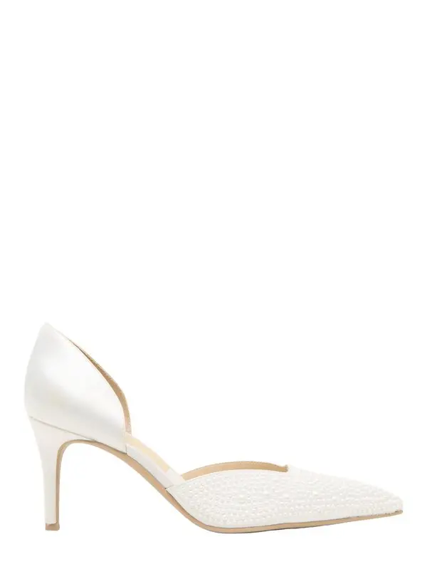 DOLCEVITA Eloy Pearl Heels - True White Satin