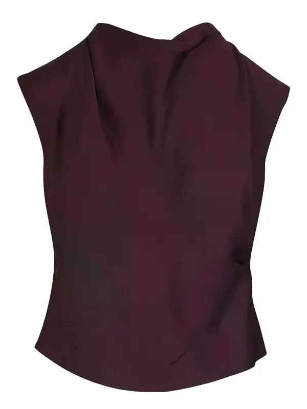 Vince Cowl-neck Top - Red