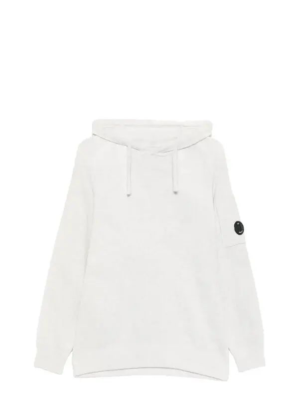 C.P. COMPANY Lens-detail Hoodie - White