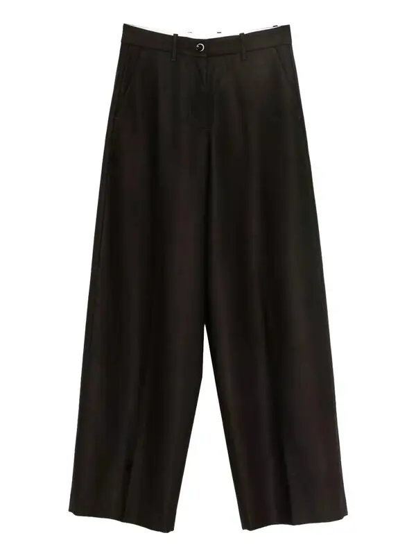 NINE:INTHE:MORNING Wool Trousers - Brown