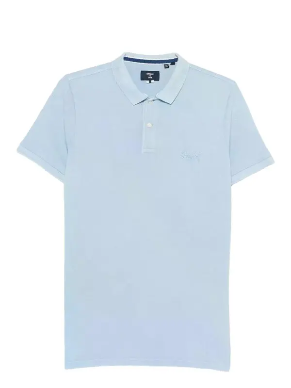 Superdry Logo-embroidered Polo Shirt - Blue