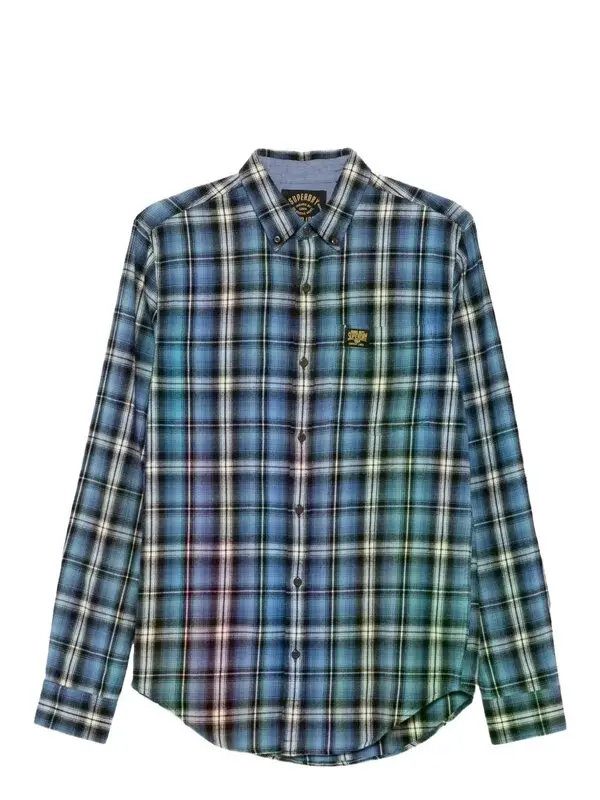 Superdry Checked Shirt - Blue