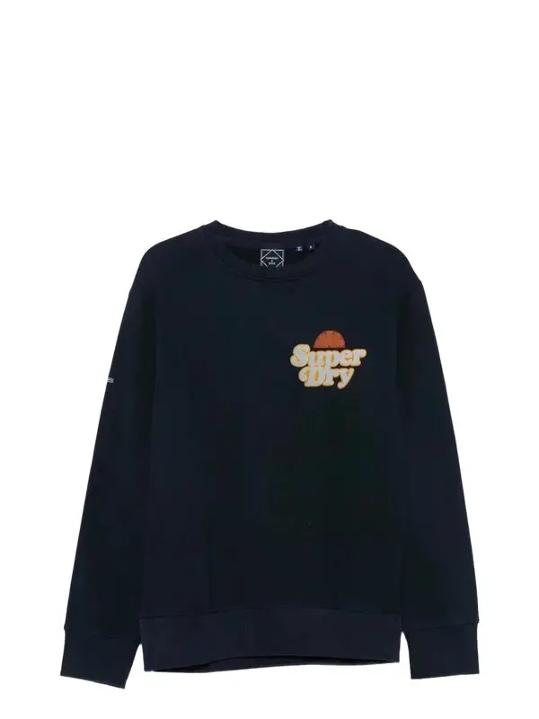 Superdry Logo-print Sweatshirt - Blue